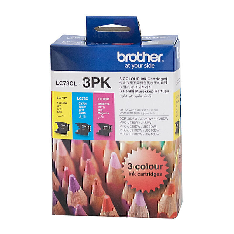 Aussie Inks | Genuine Brother LC73 CMY Colour Pack – Aus Inks